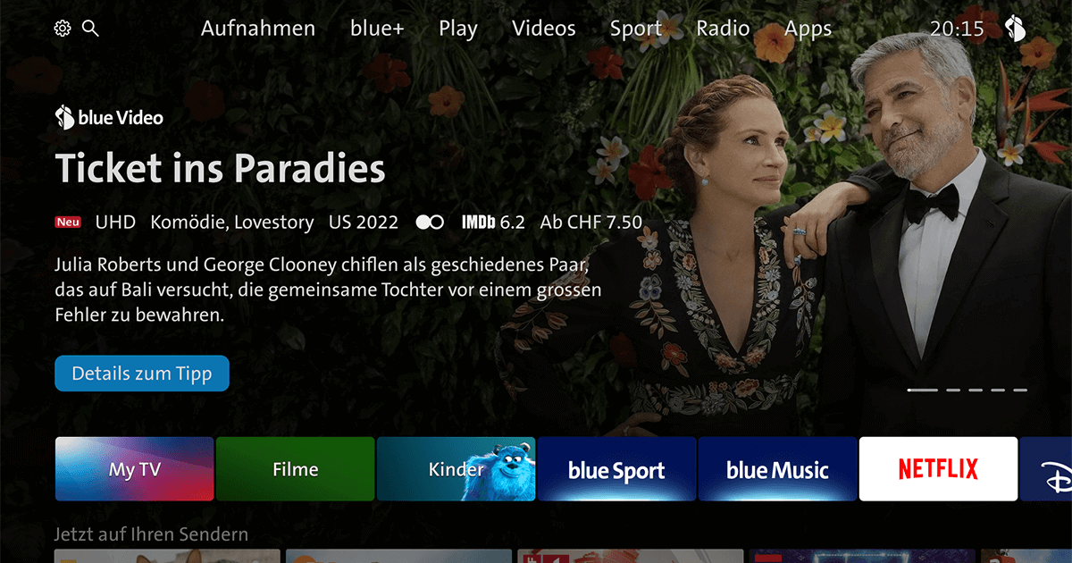 blue TV wird persönlich & bringt Premium Paket | Swisscom