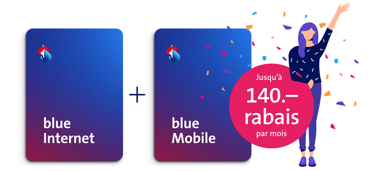 Abonnement Internet, TV & Mobile - blue Combo | Swisscom