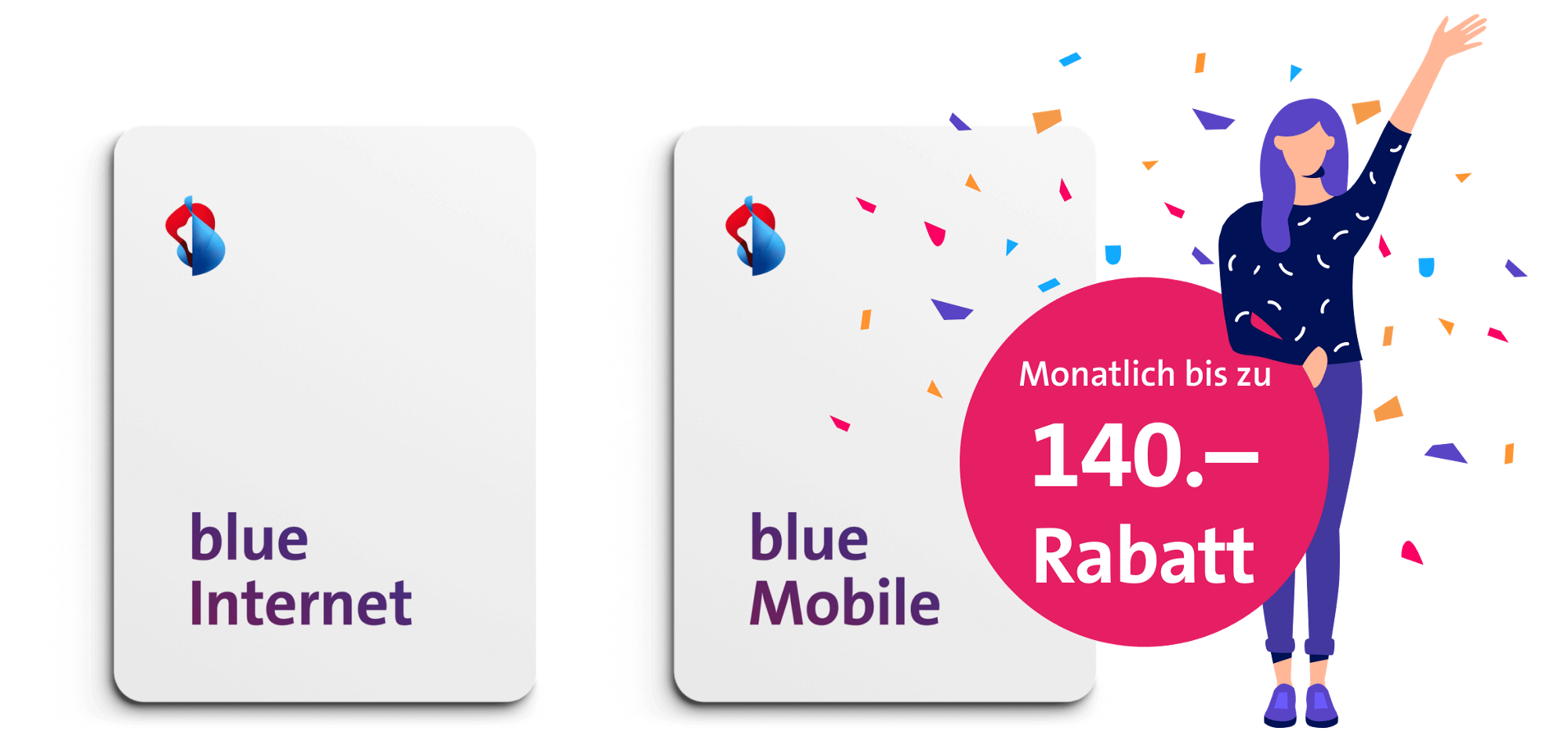 Handy-Abos: Unlimitierte blue Mobile-Abos ab 39.90/Mt. | Swisscom