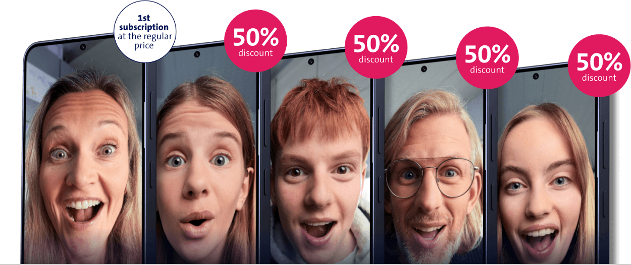 Family discount for phone subscriptions | Swisscom