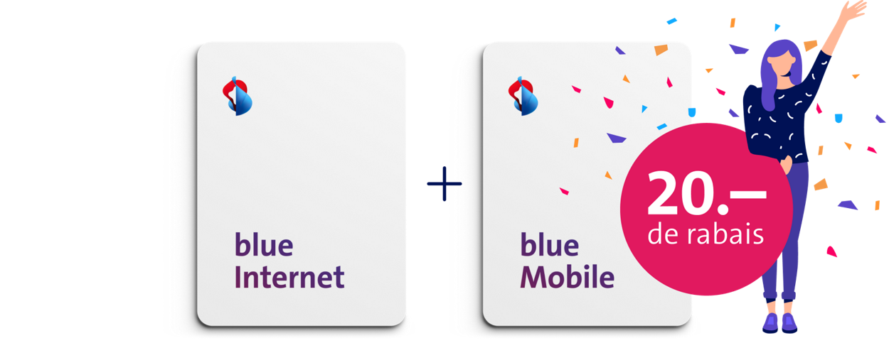 Rabais combiné pour les abos blue | Swisscom