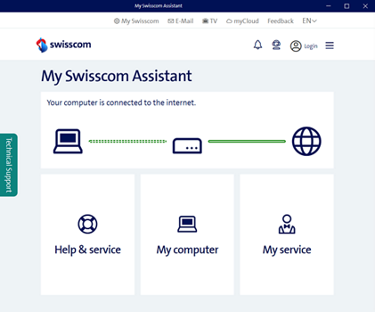 My Swisscom Assistant: Download & installation – Help | Swisscom