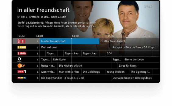 blue TV channel list & package overview | Swisscom