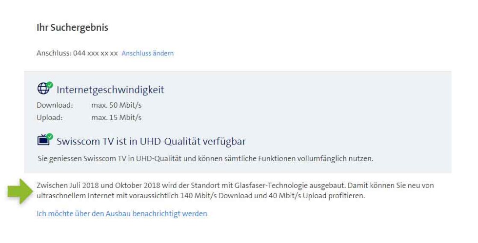 Ihr Glasfaser-Ausbau - Hilfe | Swisscom