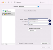 Setting up a secure VPN connection and VPN – Help | Swisscom